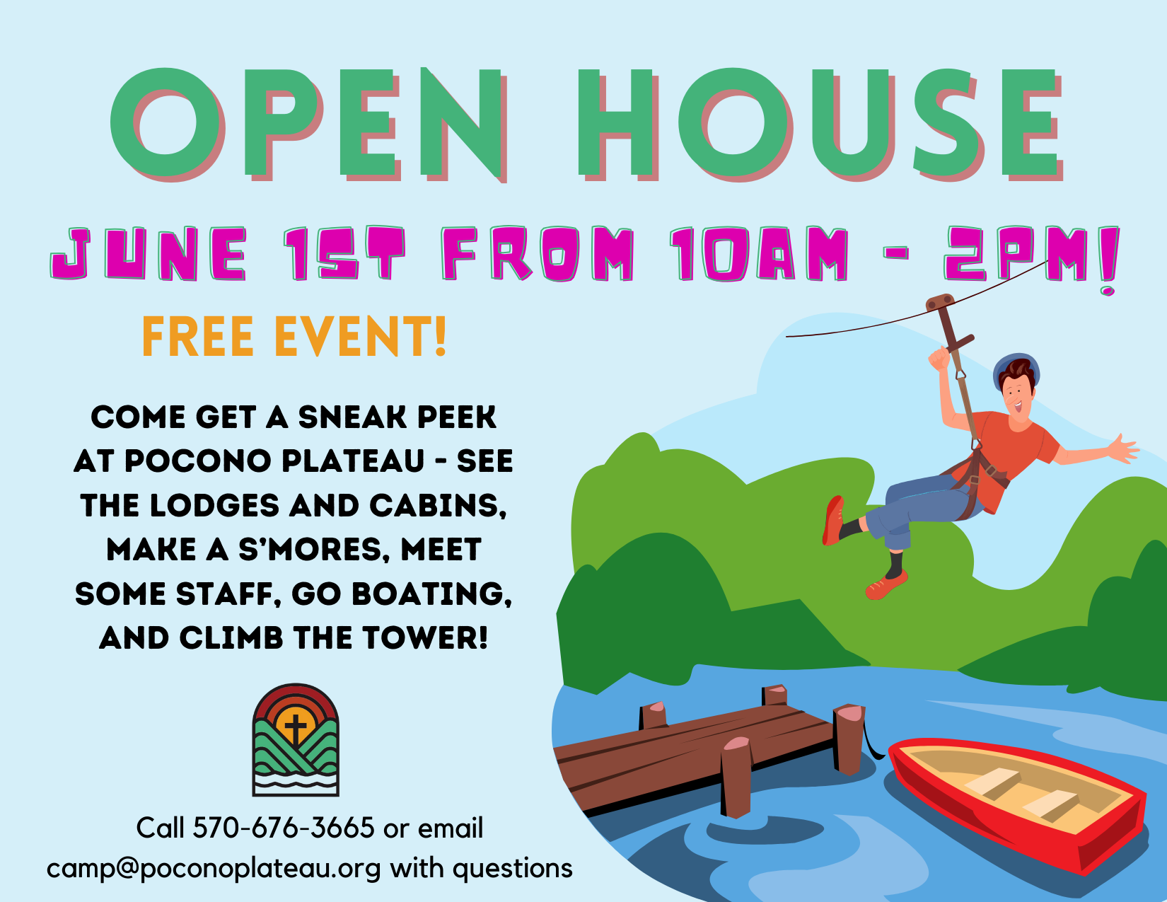 Summer Camp Open House - Pocono Plateau Camp and Retreat Center